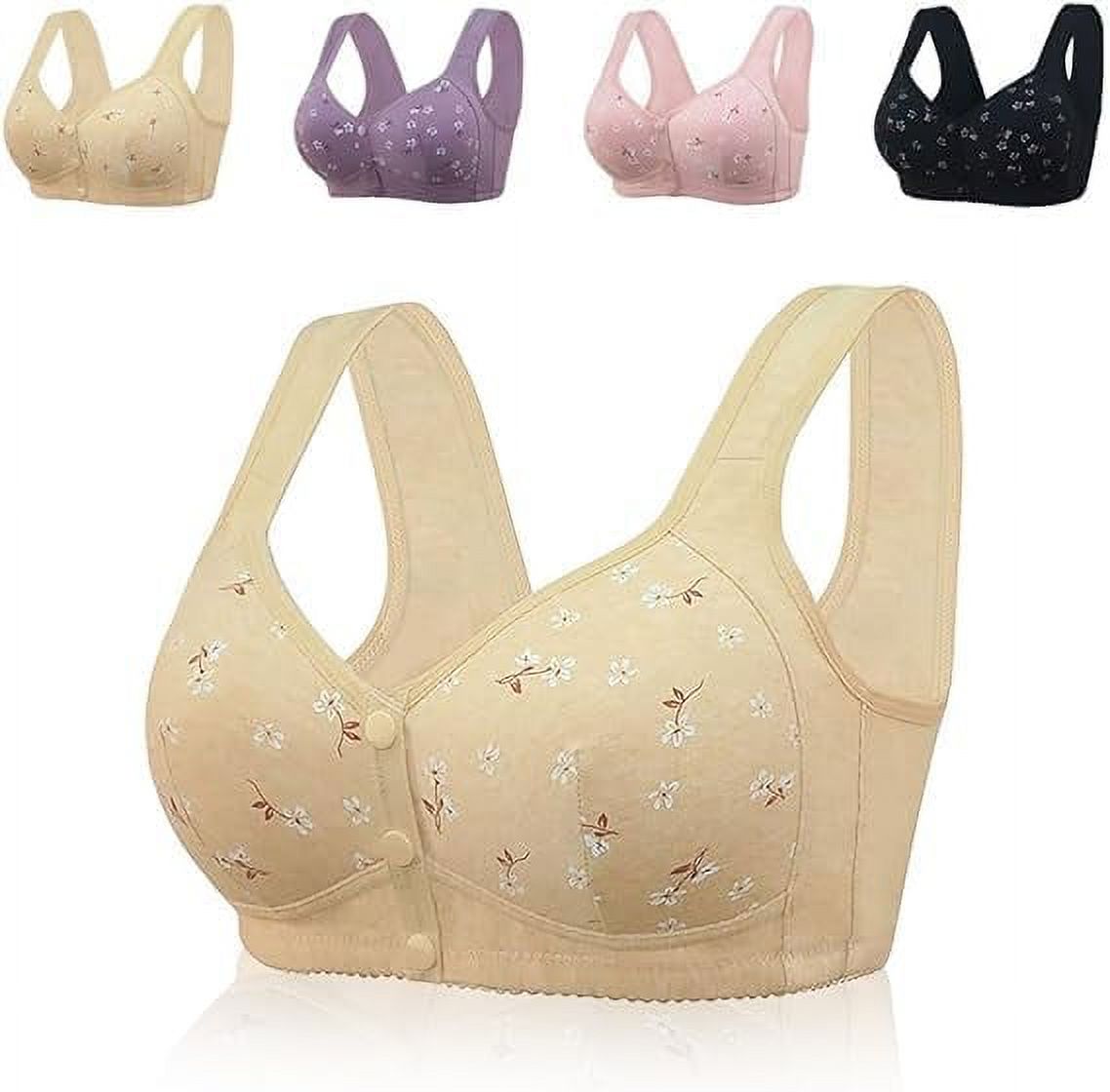 Comfortable Daisy Bra for Seniors, Women's Daisy Bra Comfortable Front ...