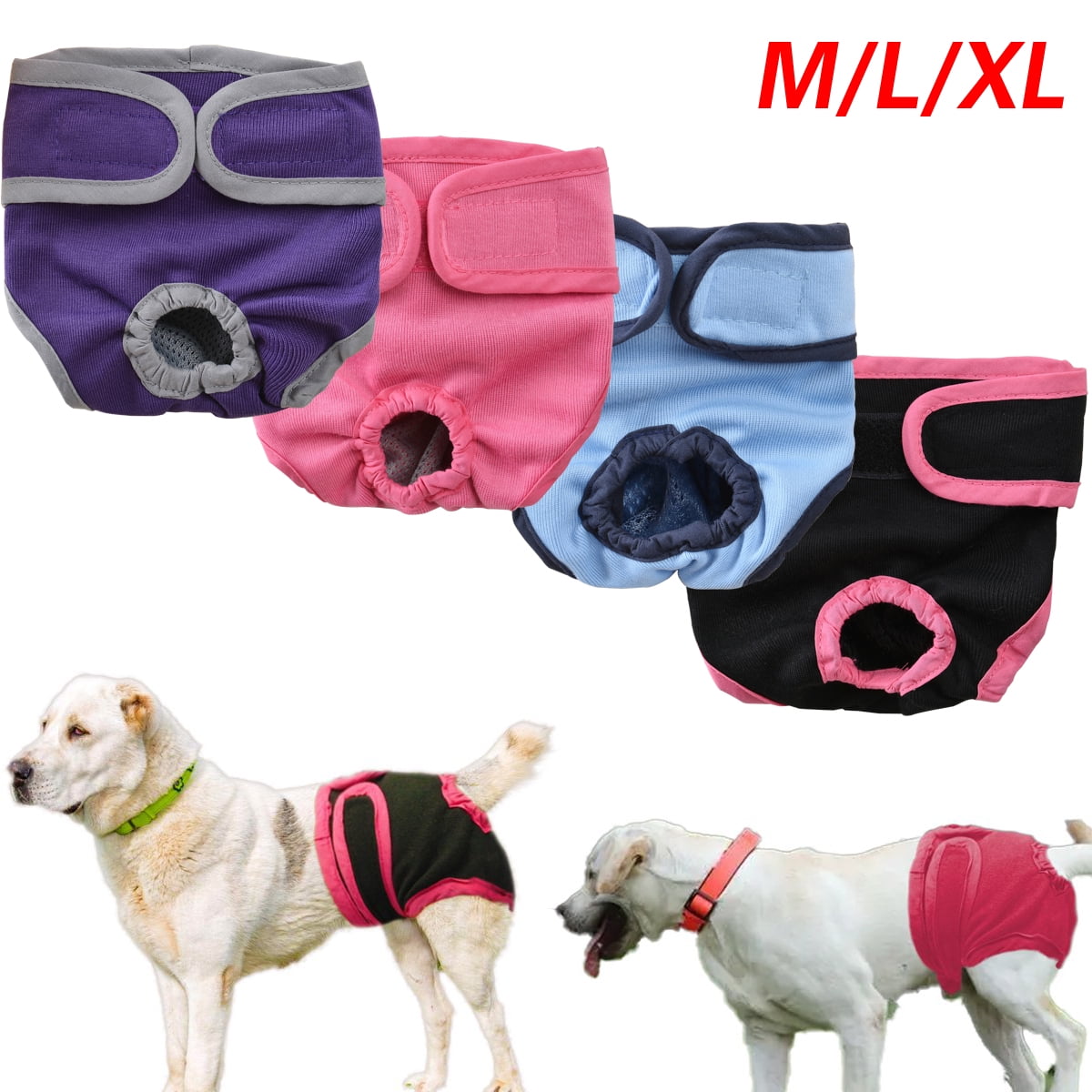 Comfortable Dog Underwear Dog Diapers Pants Male Female to Put On/Off ...