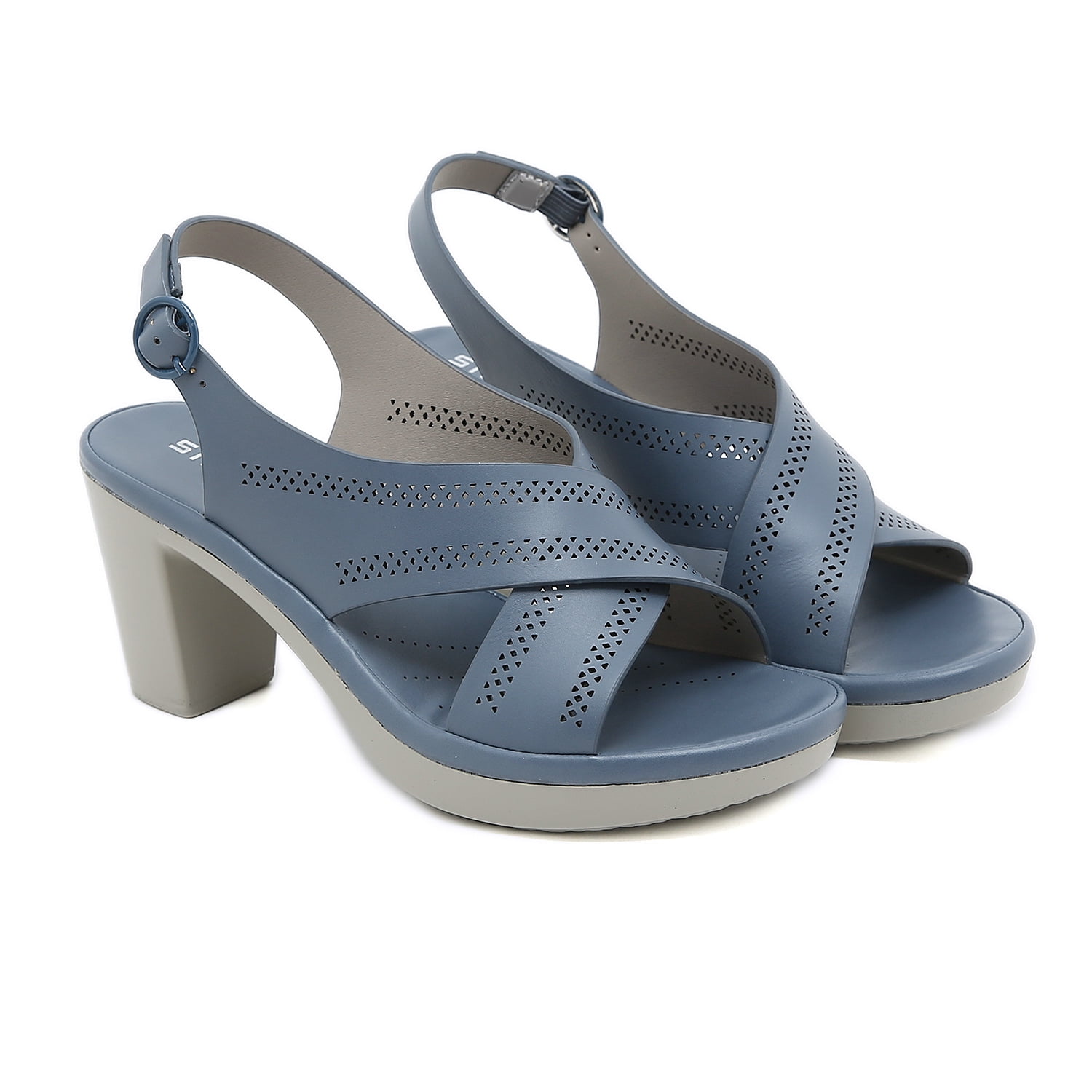 Comfortable Fabric High Heels Sandals Women Ankle Strap Platform Rome ...