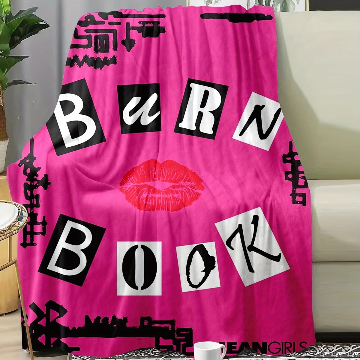 Comfortable Flannel Shawl for All Seasons - "Mean Girl" inspired design ...