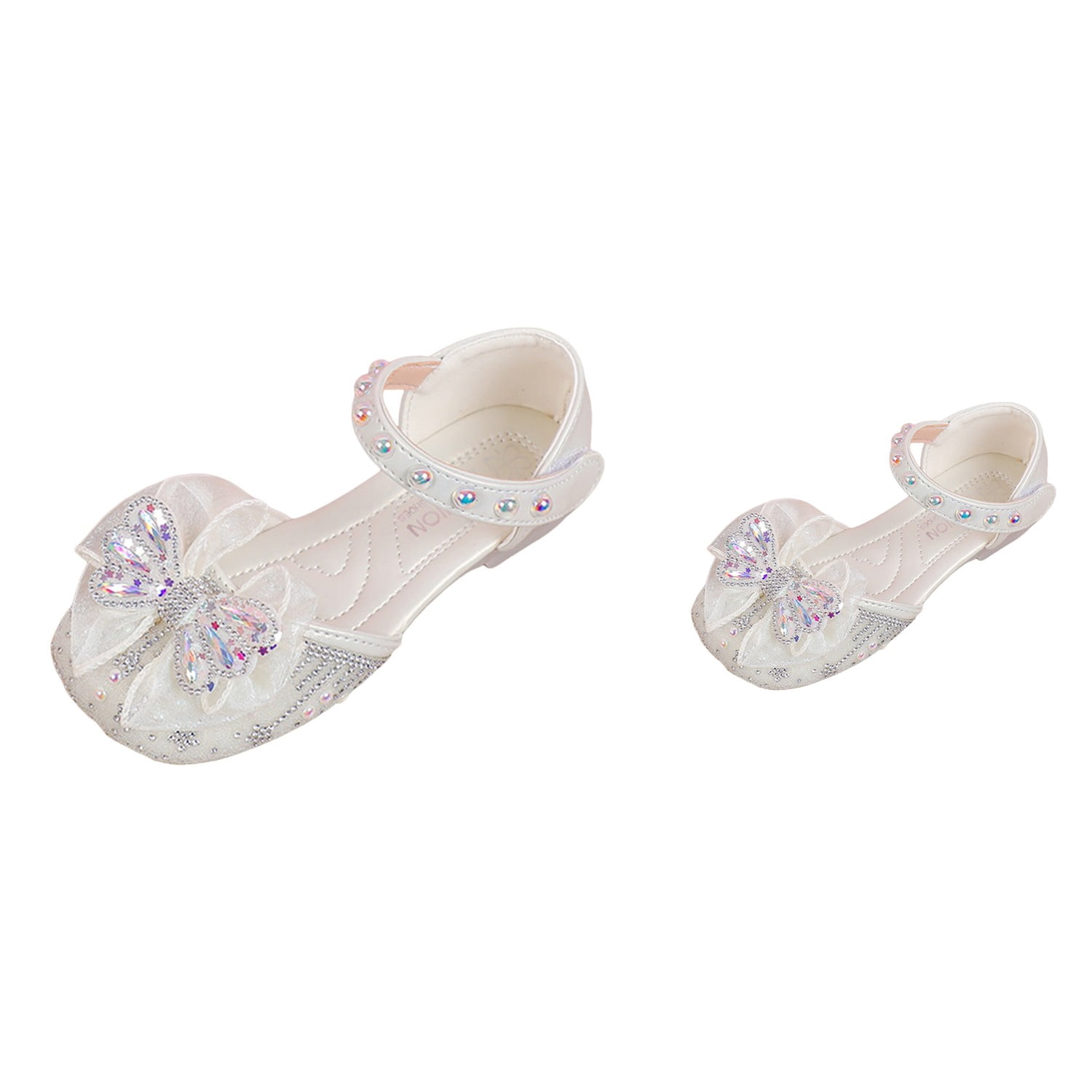 Comfortable Flat Sandals with Diamond Bow, Girls' Princess Dress Shoes ...