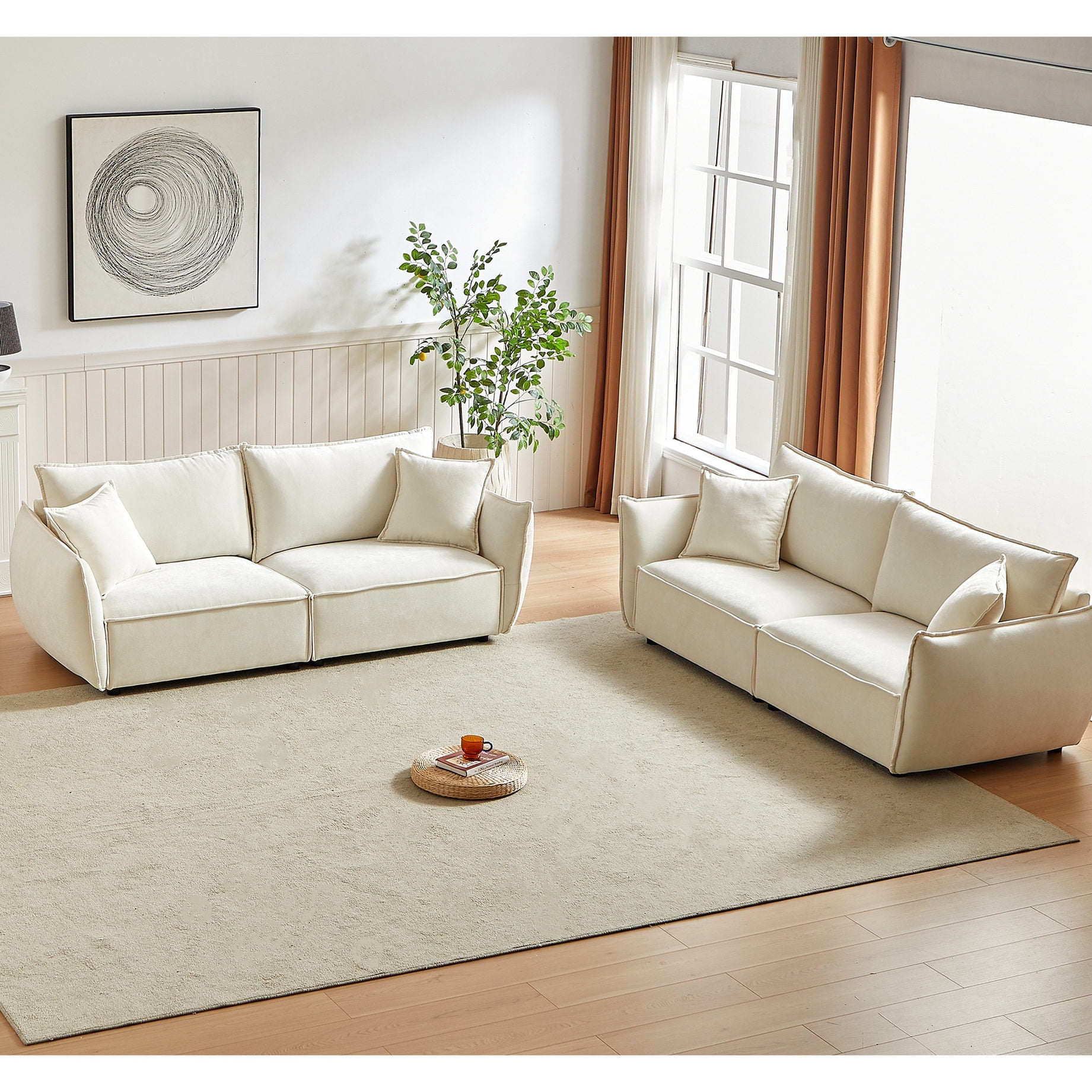 Comfortable Foam Sofa + Stable Plastic Feet” - “Home Use + Secure ...