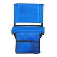 Comfortable Folding Bleacher Seat Padded Stadium Chair with Backrest ...