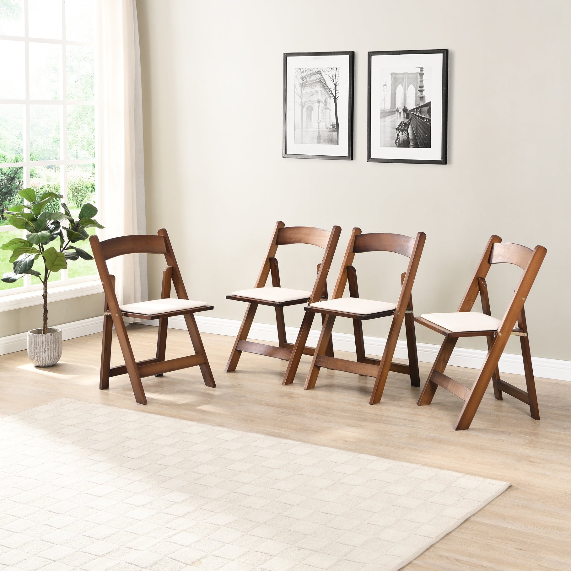 Comfortable Folding Chair - Solid Wood, No Installation, For Many Areas ...