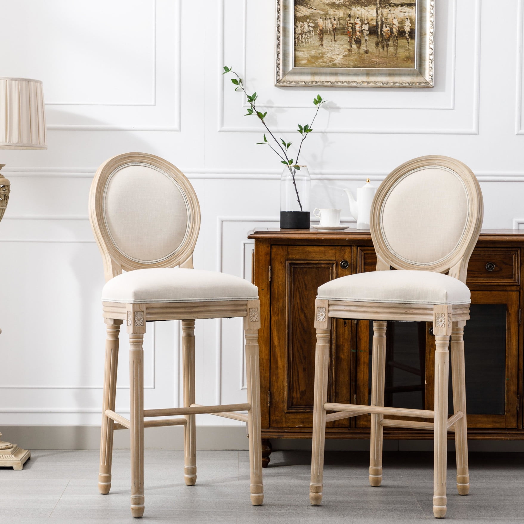 Comfortable French Barstools / Foot Pads for Stability, High - Capacity ...