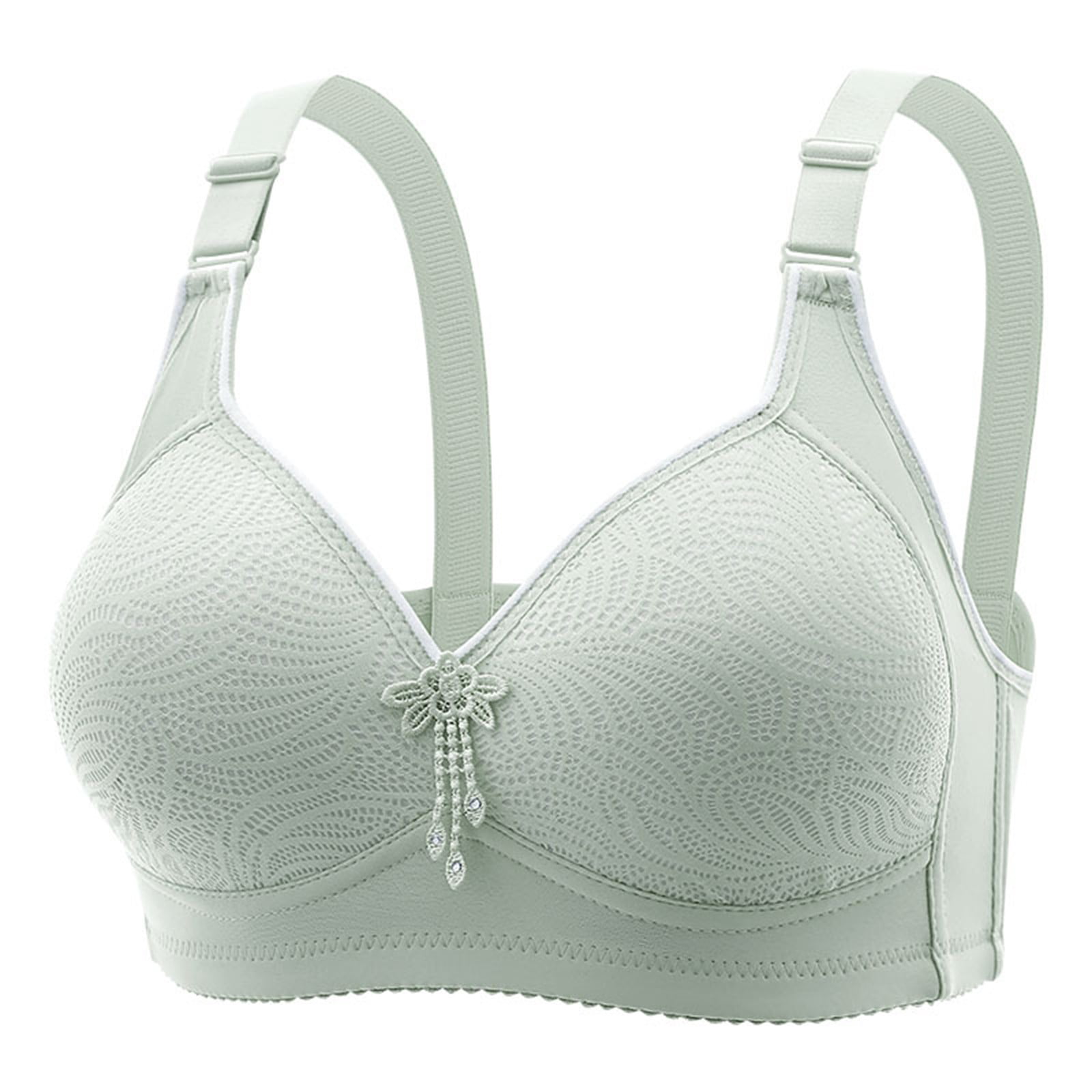 Comfortable Full Coverage Lace Bra with Adjustable Straps and Soft ...