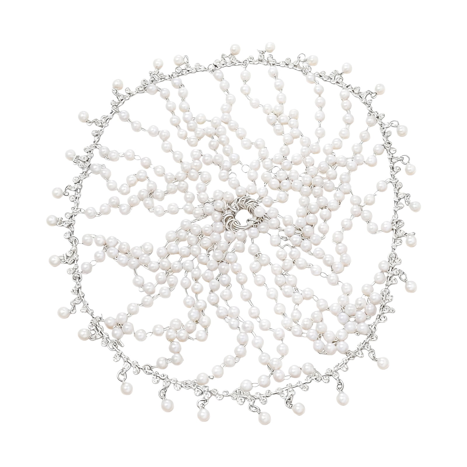 Comfortable Grids Pearls Headpiece For Formal Nonslip Hair Jewelry ...