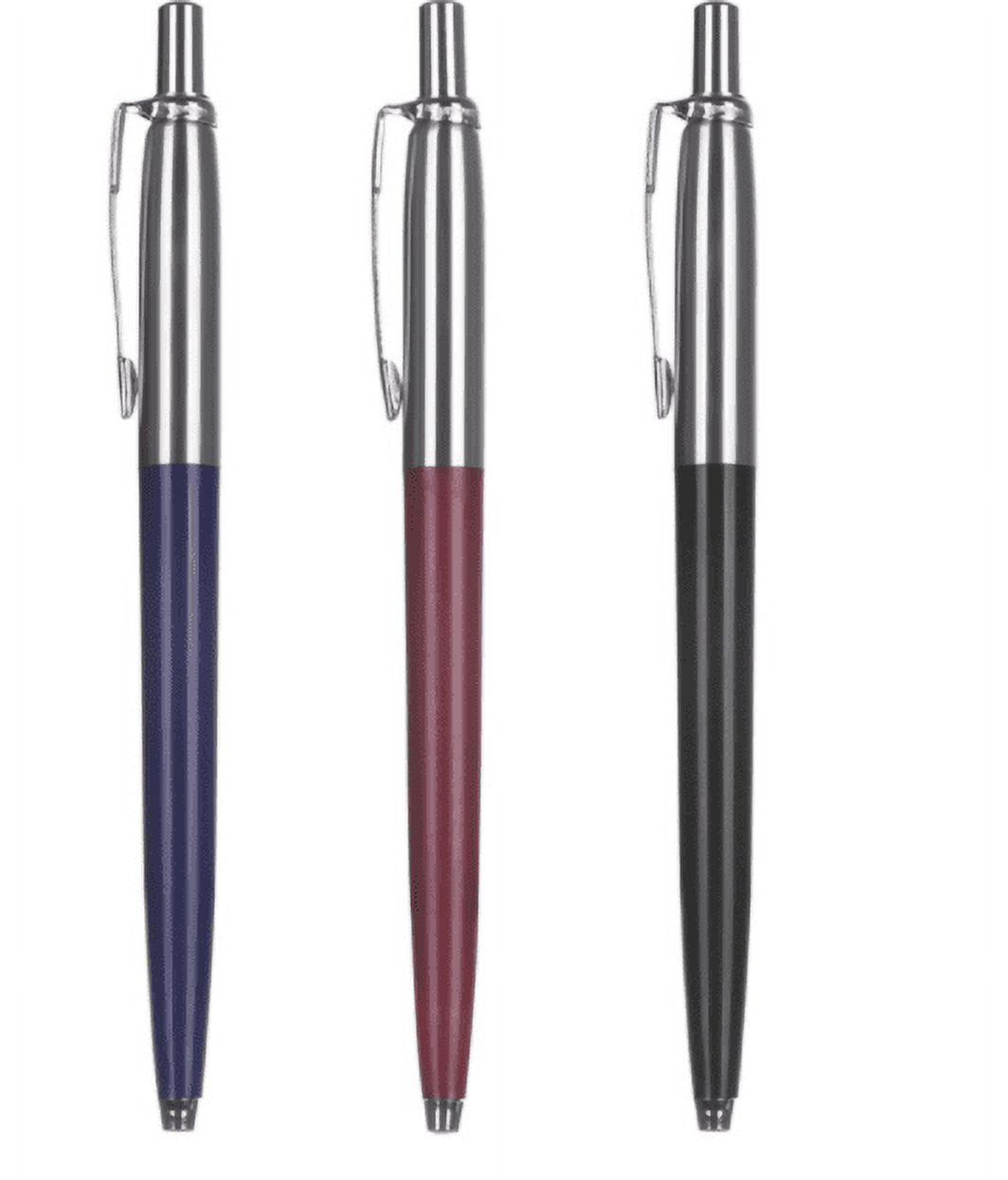 Comfortable Grip Retractable Metal Ballpoint Pens, Easy-Drying Ink ...