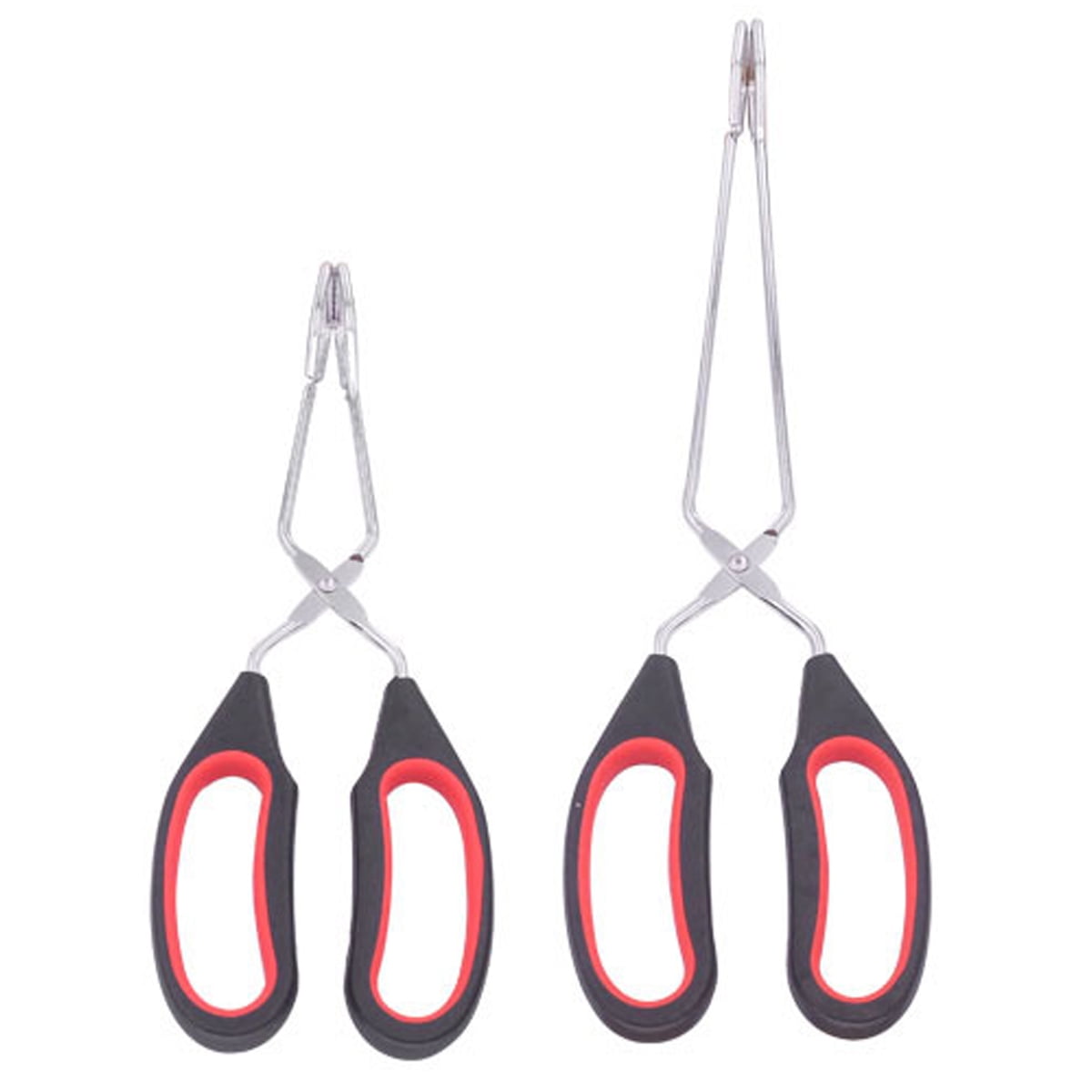 Comfortable Grip Scissor Tongs, Stainless Steel Heat Resistant Clamp ...