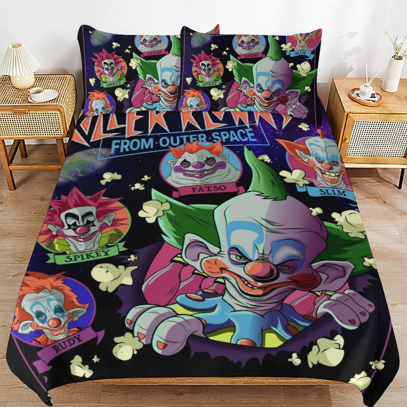 Comfortable Killer Klowns From Outer Space Bedding 3 Pieces Set With ...