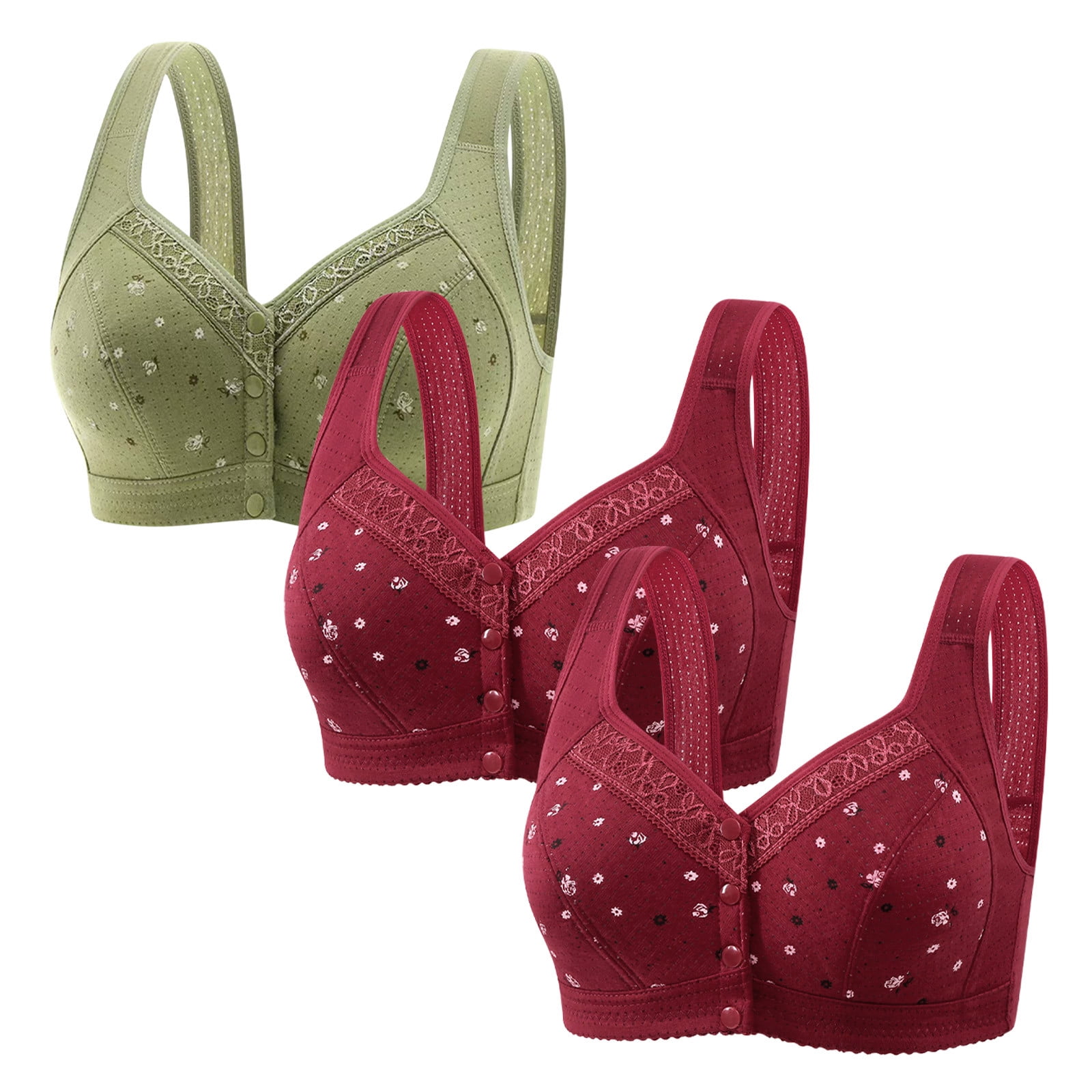 Comfortable Lace Breathable Bra Underwear No Rims for Women Plus Size ...