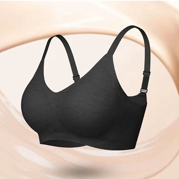 Comfortable Lift Support Wireless Seamless Bra for Everyday Wear with ...