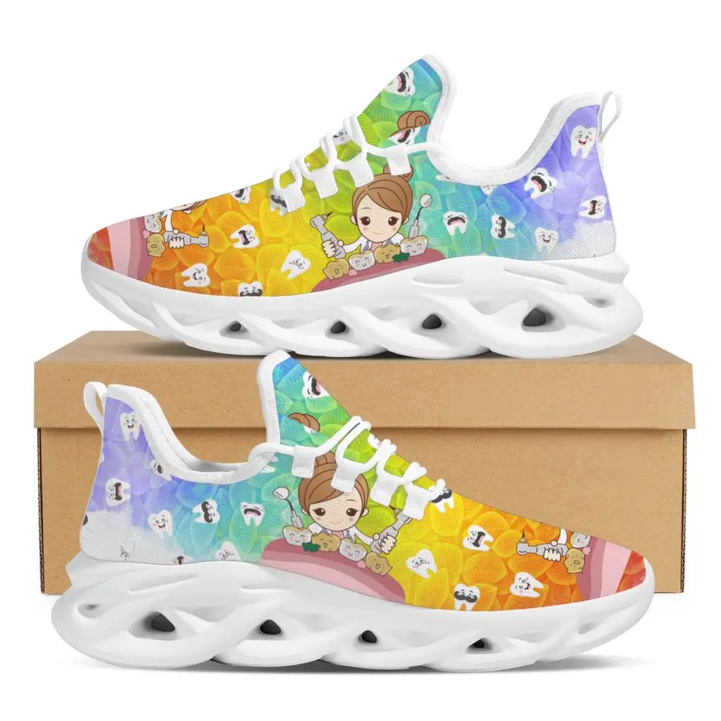 Comfortable Light Women Nursing Shoes Cartoon Dental Equipment Design ...
