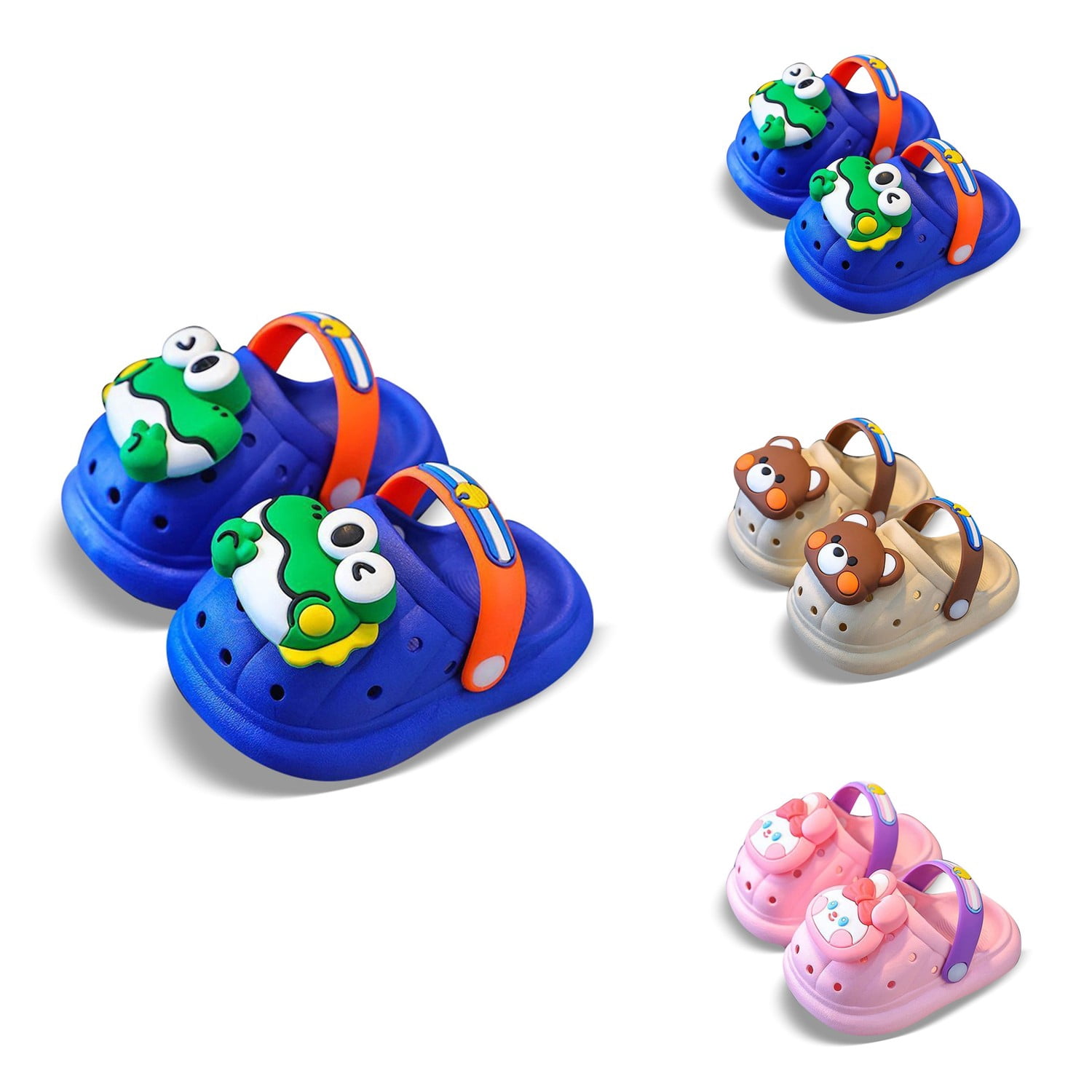 Comfortable Lightweight Kids Summer Sandals, Unisex Toddler Clogs Slide ...