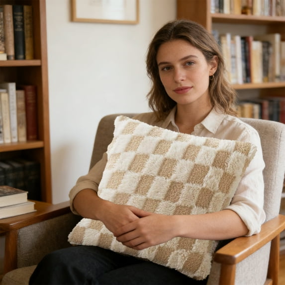 Comfortable Linen Pillow Cover, Three-dimensional Crafted Cushion Case ...