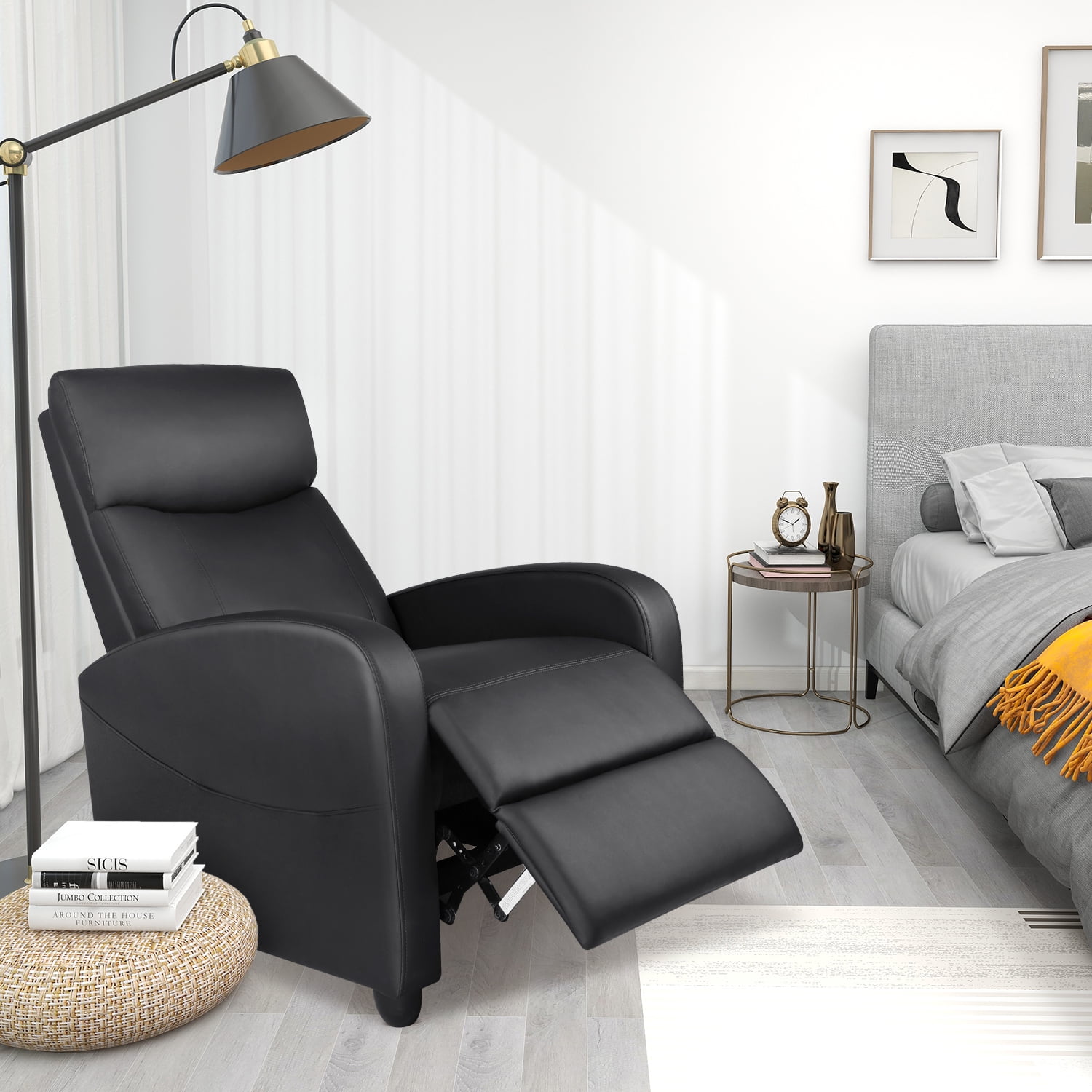Comfortable Massage PU Leather Recliner Chair - Home Theater Seating ...