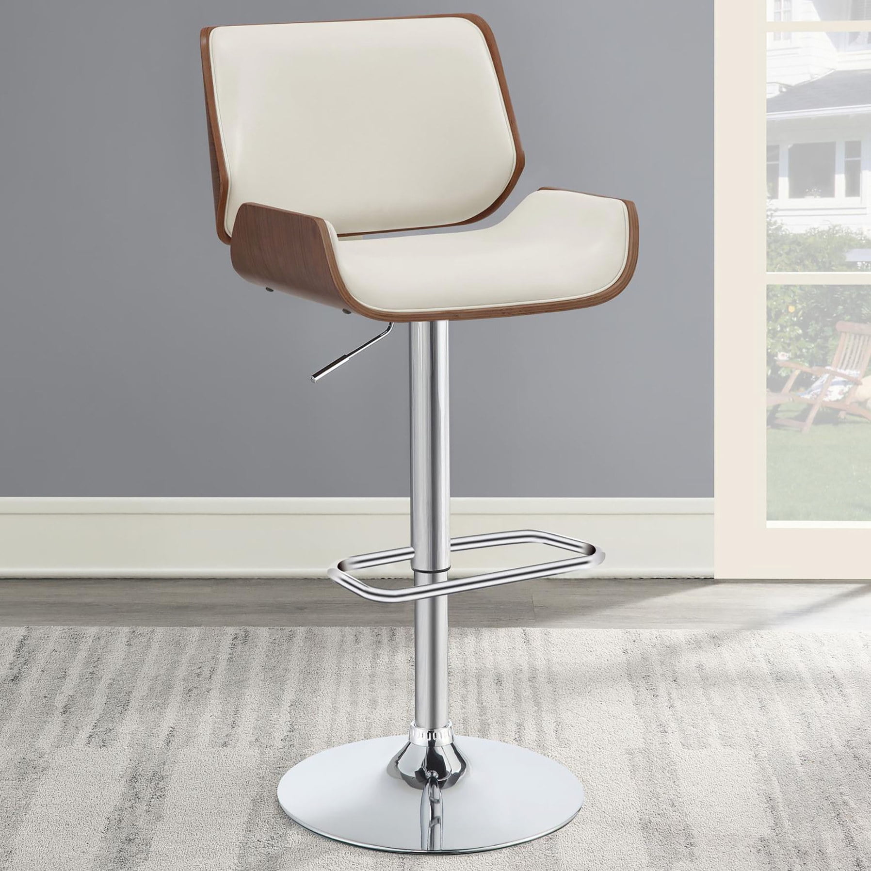 Comfortable Mid - Century Bar Stool / For Various Use Cases / Chrome ...