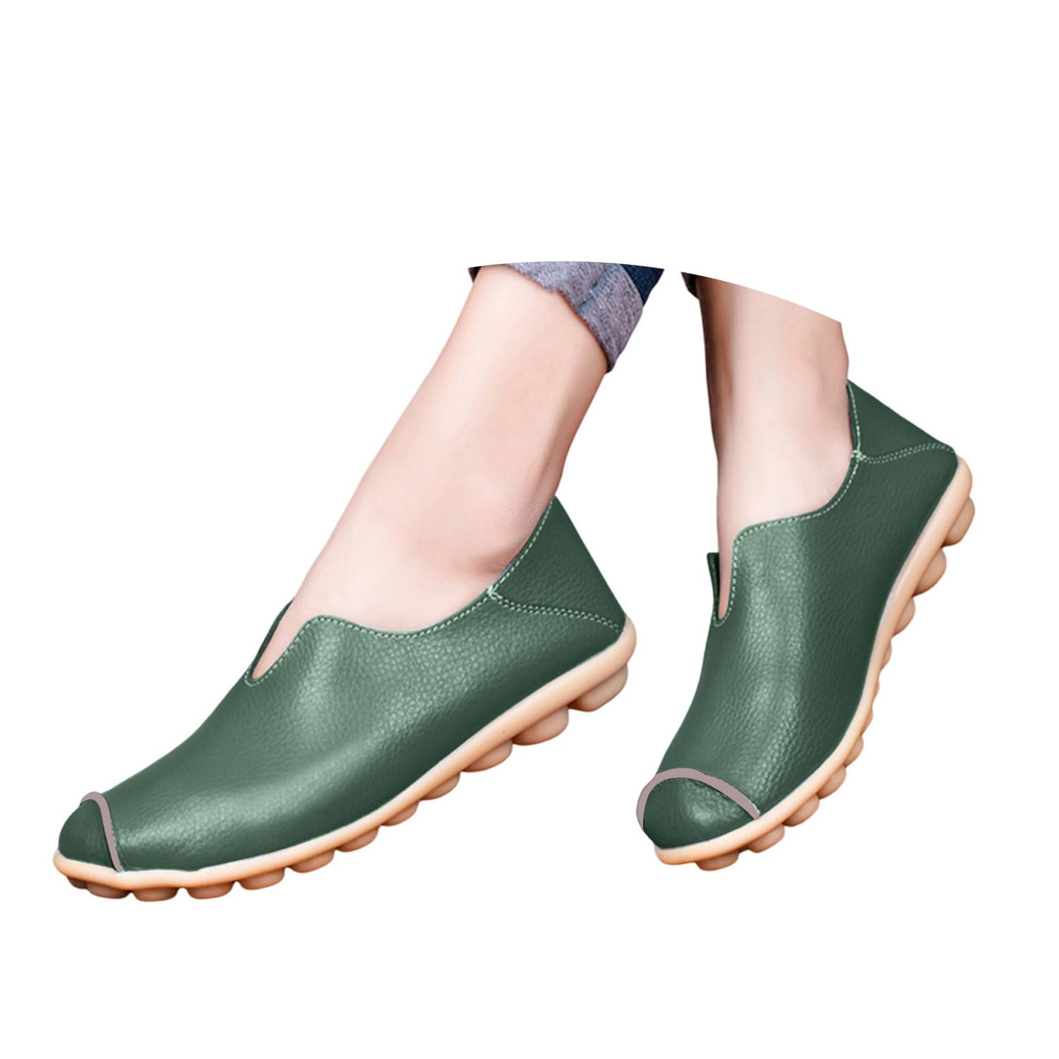 Comfortable Music Shoes Color Leisure Single Women's Shoes Leather ...