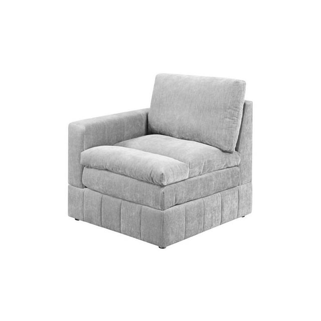 Comfortable One Arm Chair, Modular Chair with Granite Morgan Fabric ...