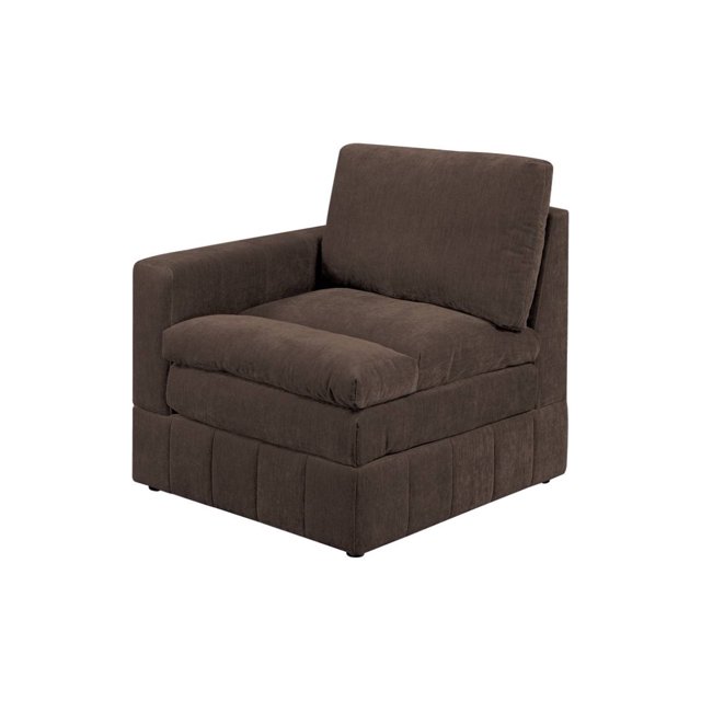 Comfortable One Arm Chair, Modular Chair with Granite Morgan Fabric ...