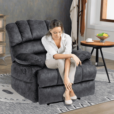 FLEXISPOT Swivel Recliner Chair, Oversize Glider Rocker Sofa with ...