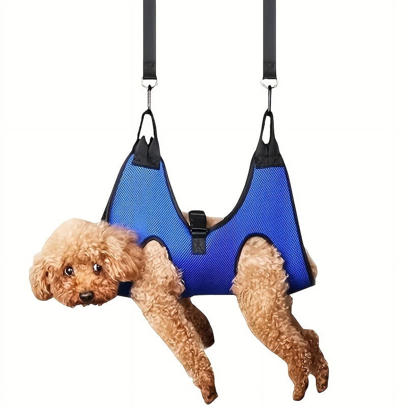 BOPORO Pet Grooming Hammock Harness for Dogs Cats Secure Restraint Bag ...