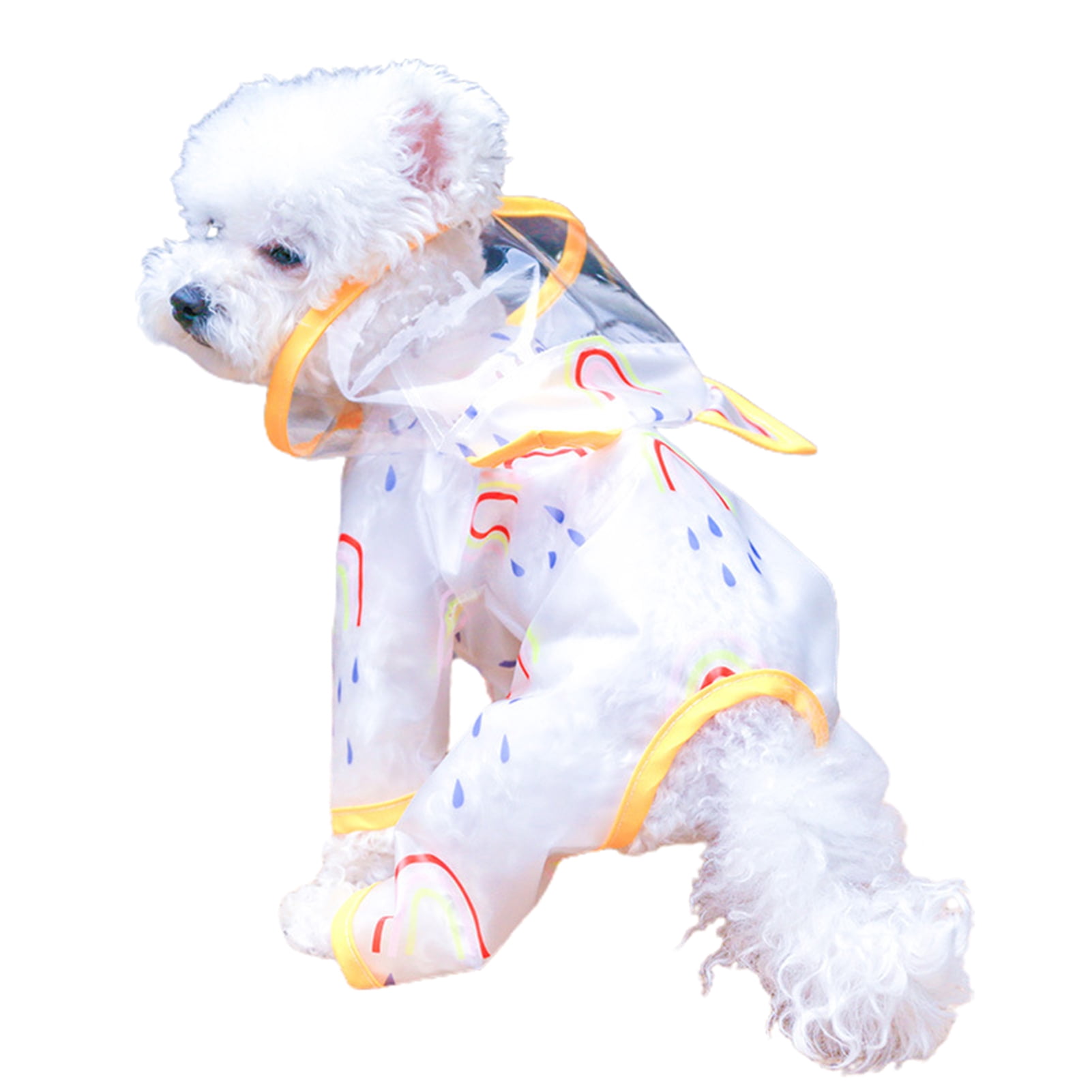 Comfortable Pet Raincoat - Waterproof Full Body Coverage Transparent ...