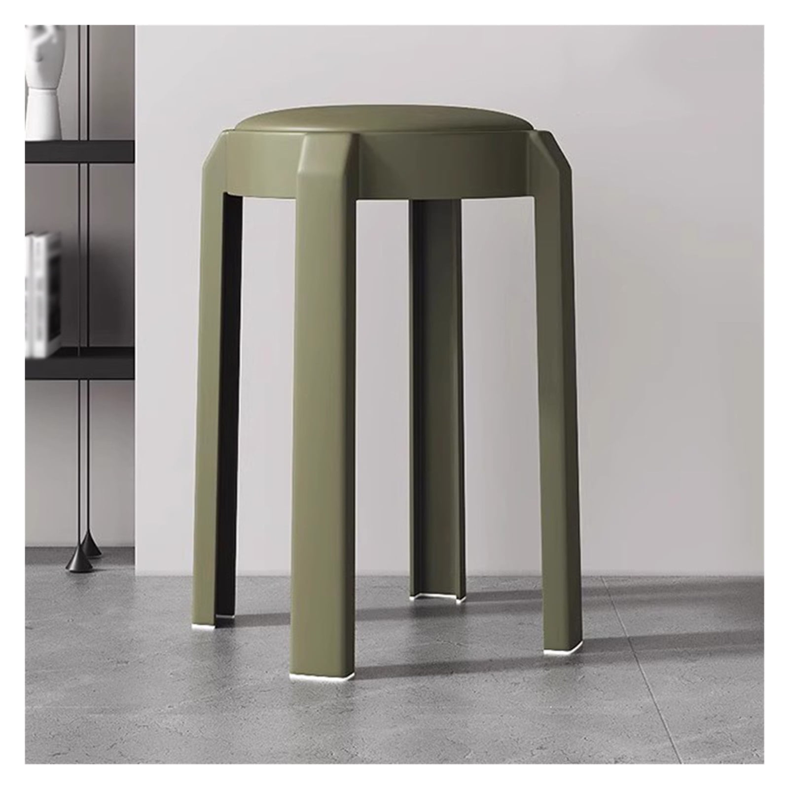 Comfortable Plastic Office Stool with Seat,Backless,Ergonomic Chair ...