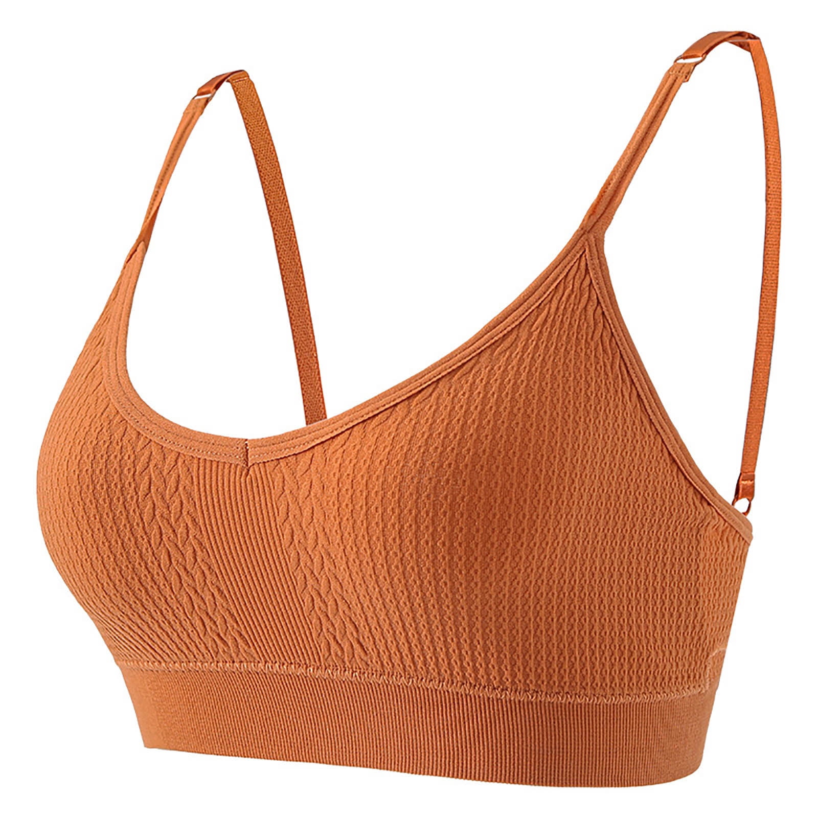 Comfortable Plus Size Wireless Bra Thin Camisole Adjustable Straps Big ...
