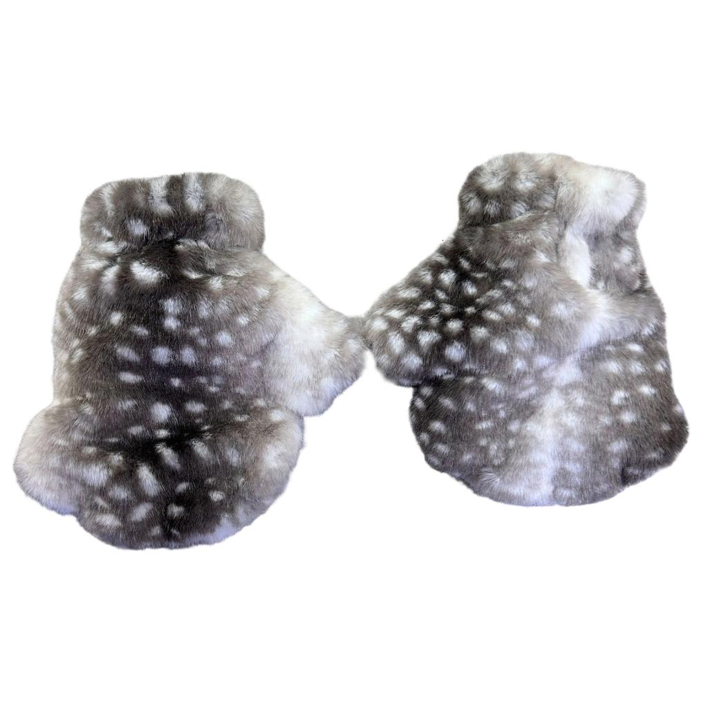 Comfortable Plush Moose Gloves Thermally Insulated Winter Handwear For ...