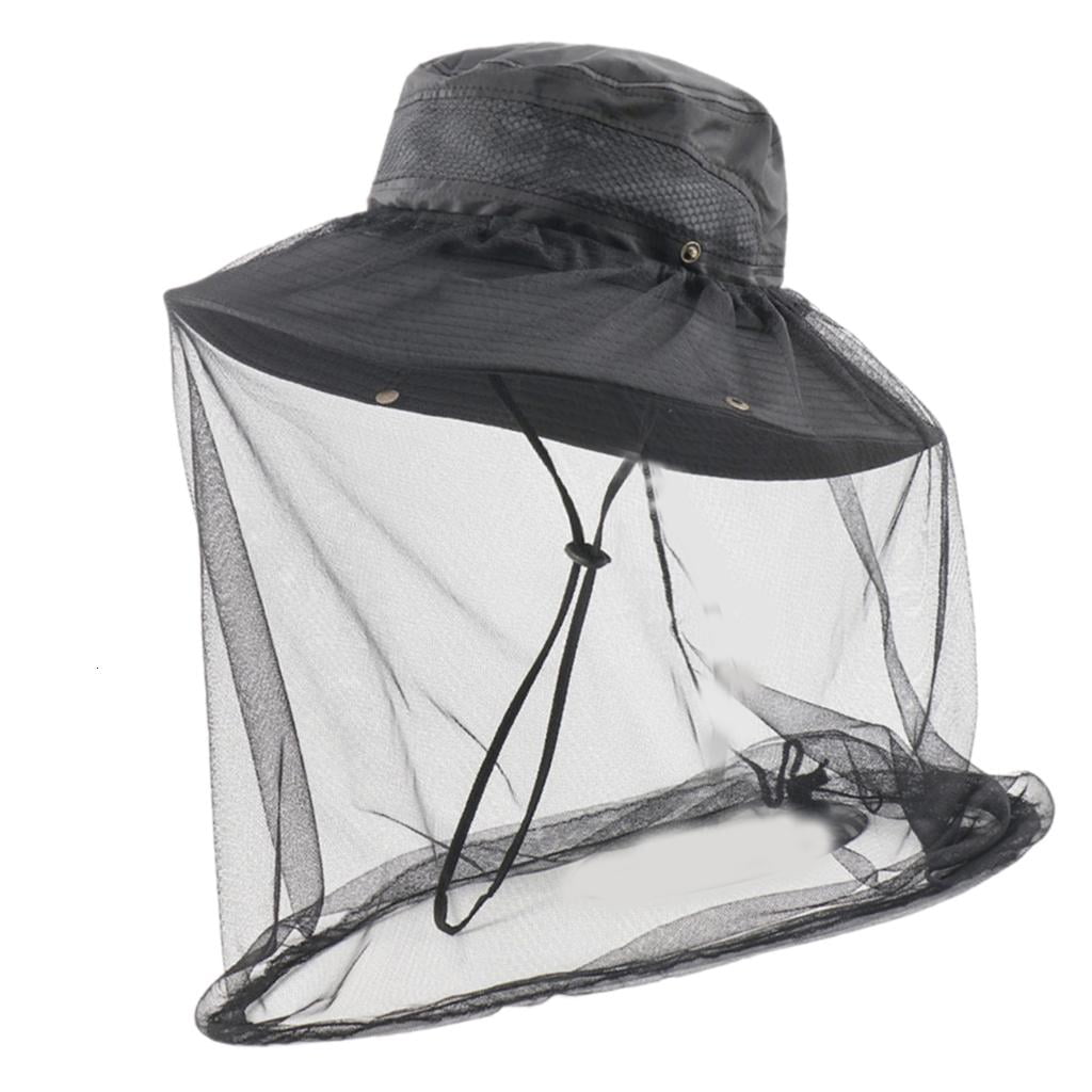 Comfortable Portable Sun Hat Mozzies Bees Mesh Head Face Protectora Net ...