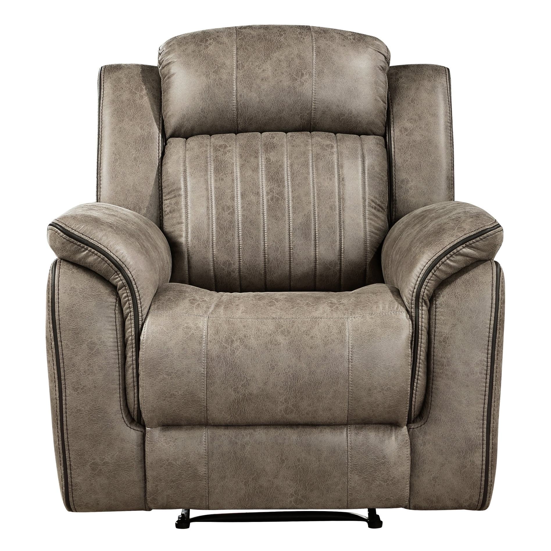 Comfortable Reclining Chair, Microfiber Upholstery, Sandy Brown, 32 ...