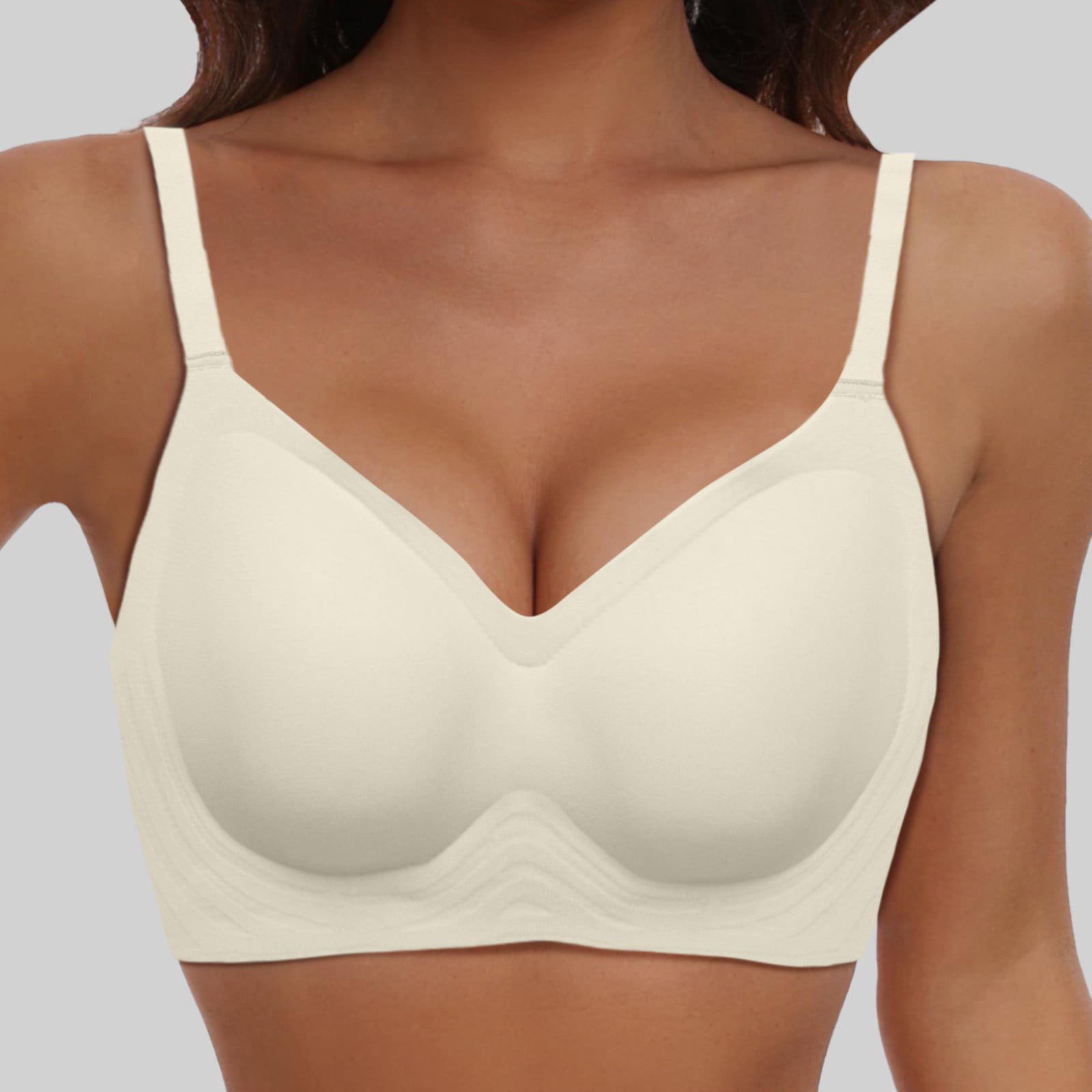Comfortable Seamless Full Coverage Bra For Women Wireless Bras With Soft Support Regular And ...