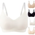 Comfortable Seamless Full Coverage Bra for Women Wireless Bras with ...