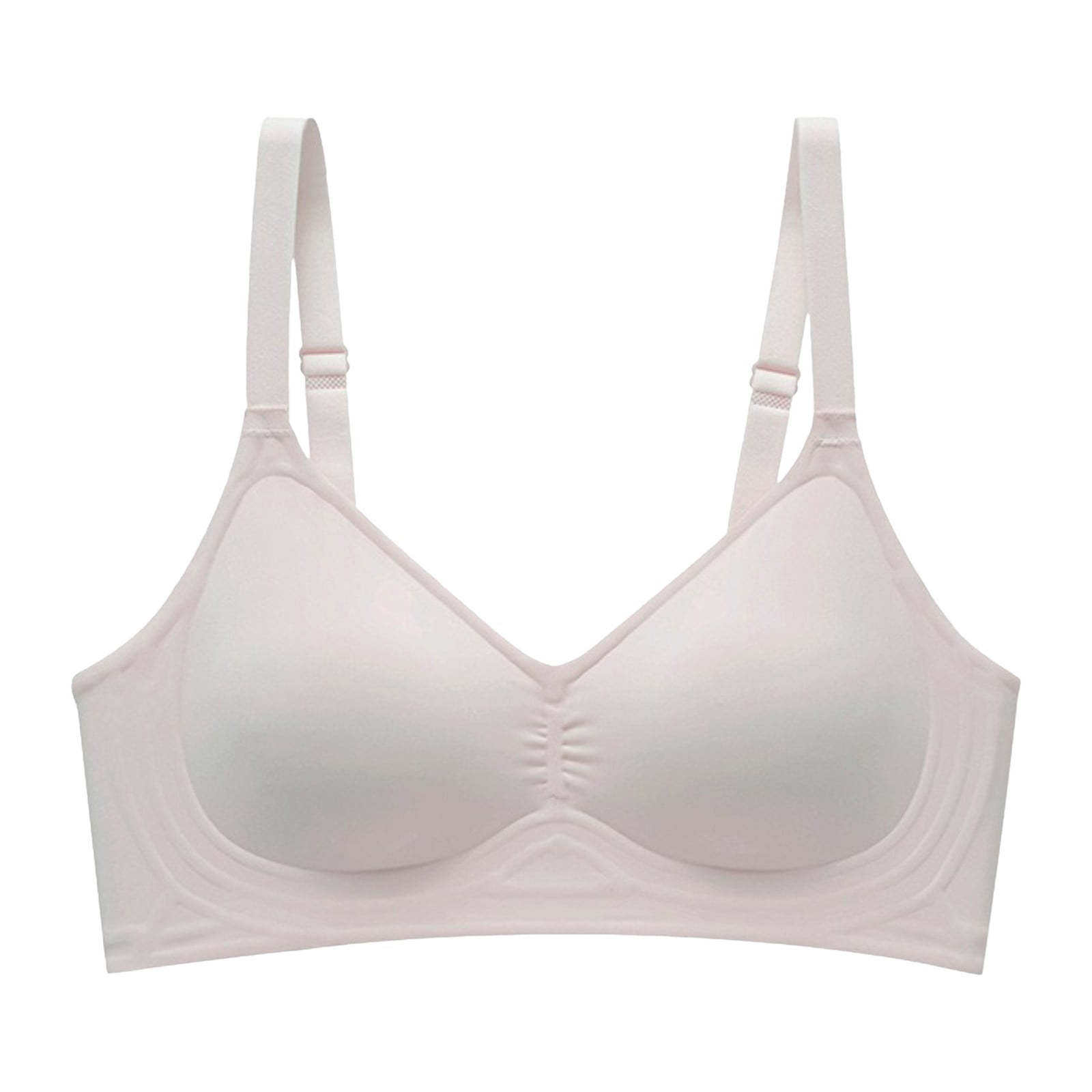 Comfortable Seamless Full Coverage Wireless Bra for Women - Soft ...