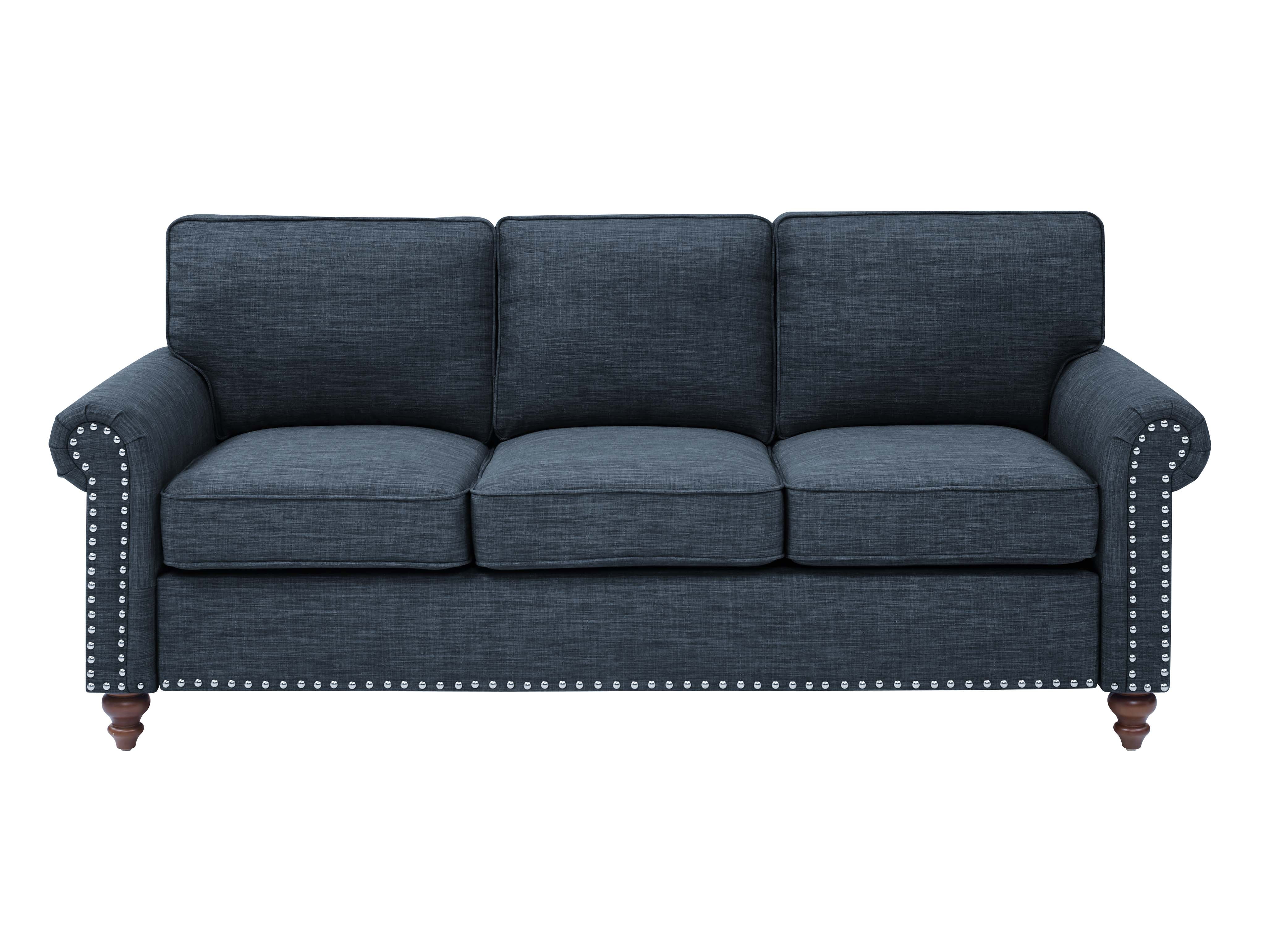 Comfortable Sofas Harbor 78'' Linen Blend Sofa With Solid Wooden Legs,Modern Sofas - Walmart.com