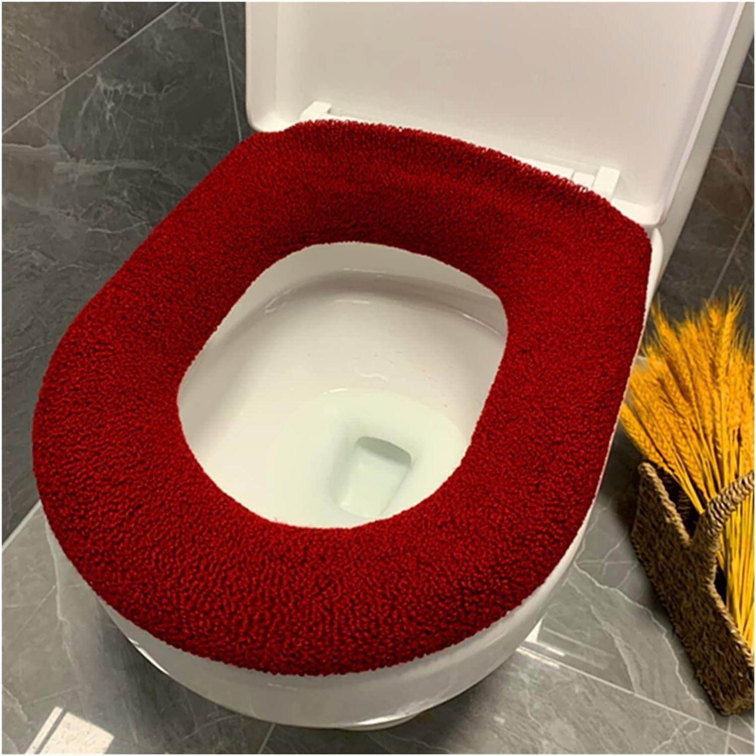 Comfortable Soft Multicolor Bathroom Toilet Set Thickening Washable ...