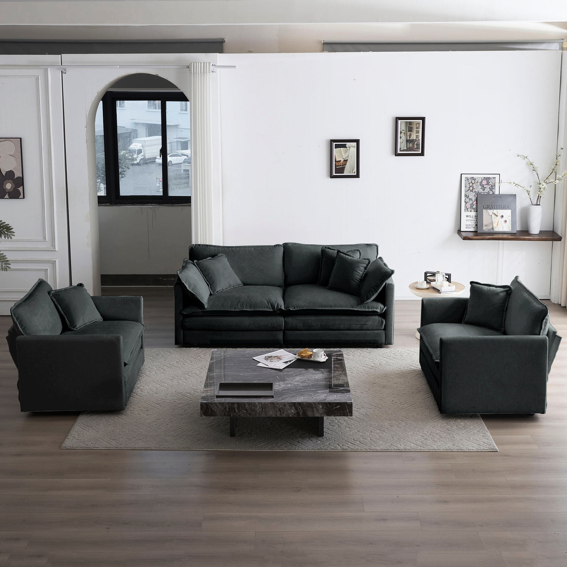 Comfortable & Space - efficient Sofa Set - Living Room Use, Giving a ...