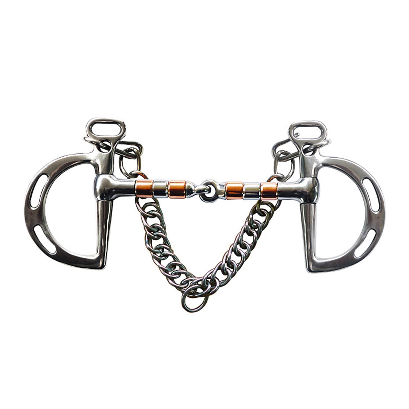 Comfortable Stainless Steel Horse Bit with Double Chain Mouthpieces for ...