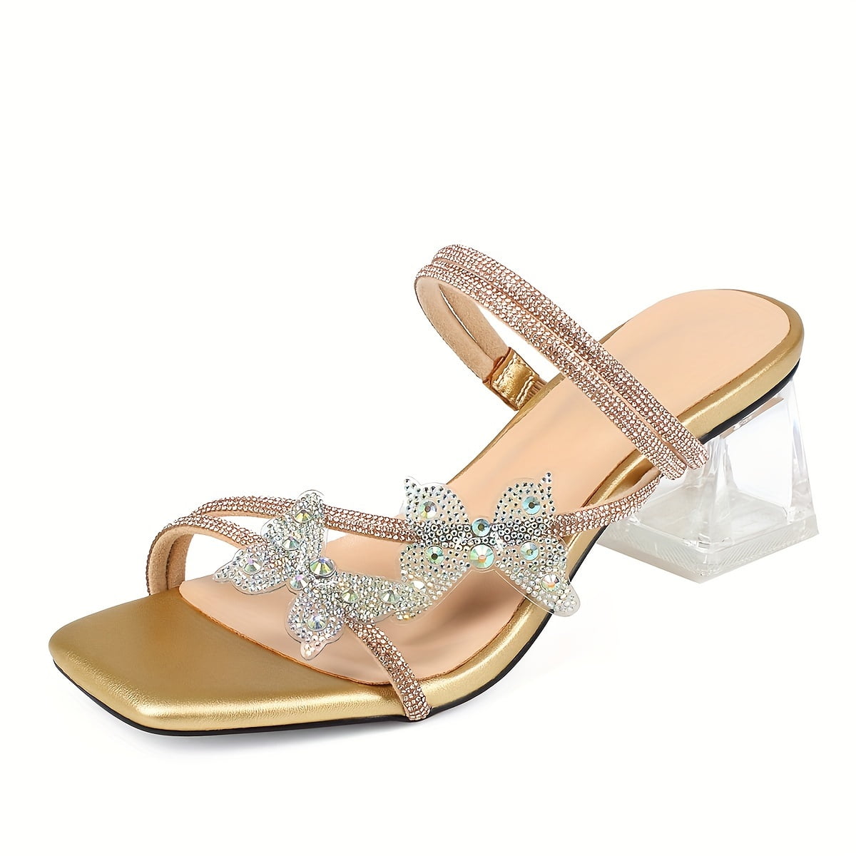 Comfortable & Stylish Women's Slide Sandals - Flat Heel with Faux Pearl ...