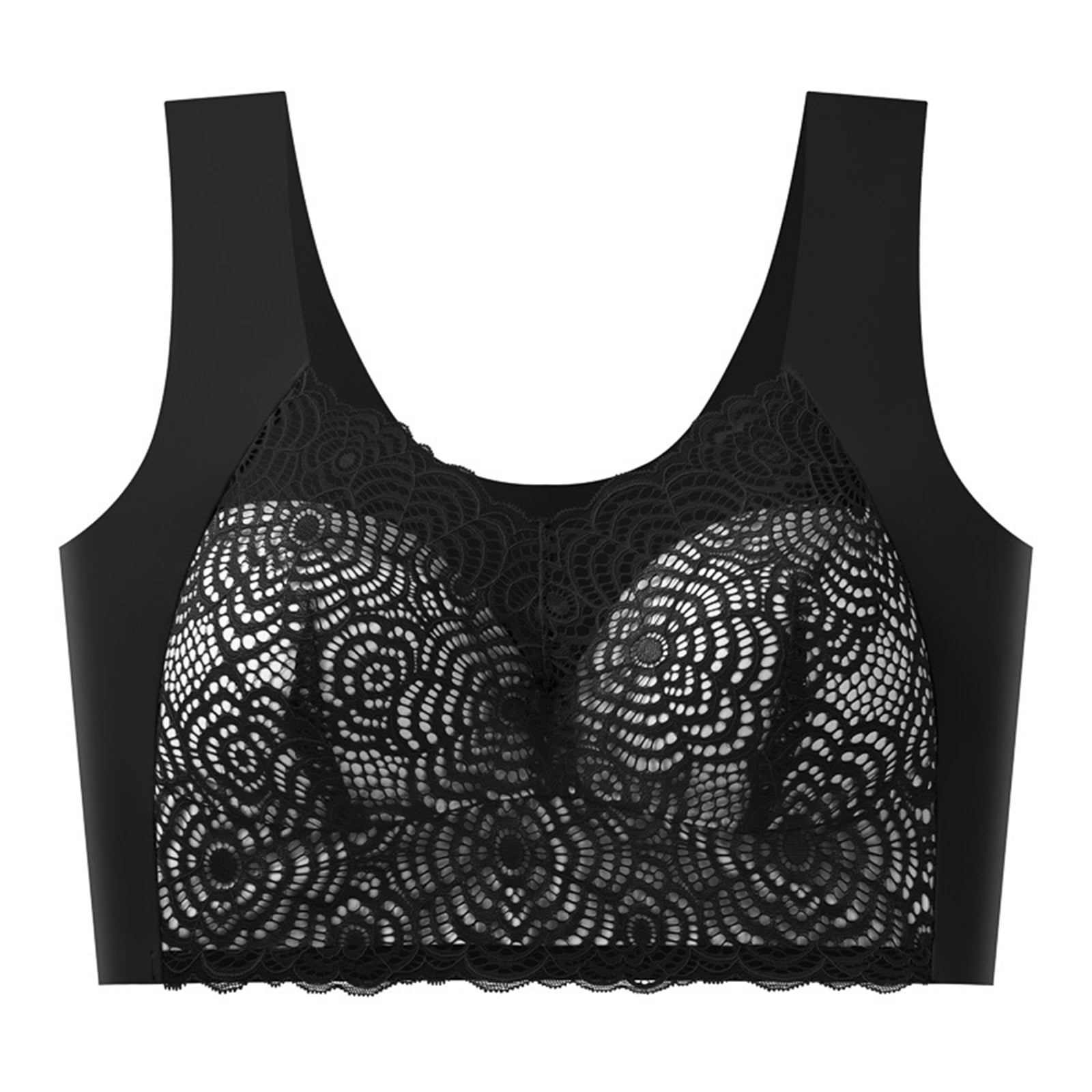 Comfortable & Supportive Push-Up Bra, Seamless Sexy Lace Bras Light ...