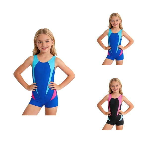 Comfortable UPF Sun Protection Girls Swimsuit, One Piece Bathing Suit ...