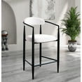 Comfortable Upholstered Bar Chairs+Durable Iron Construction”-“Kitchen ...