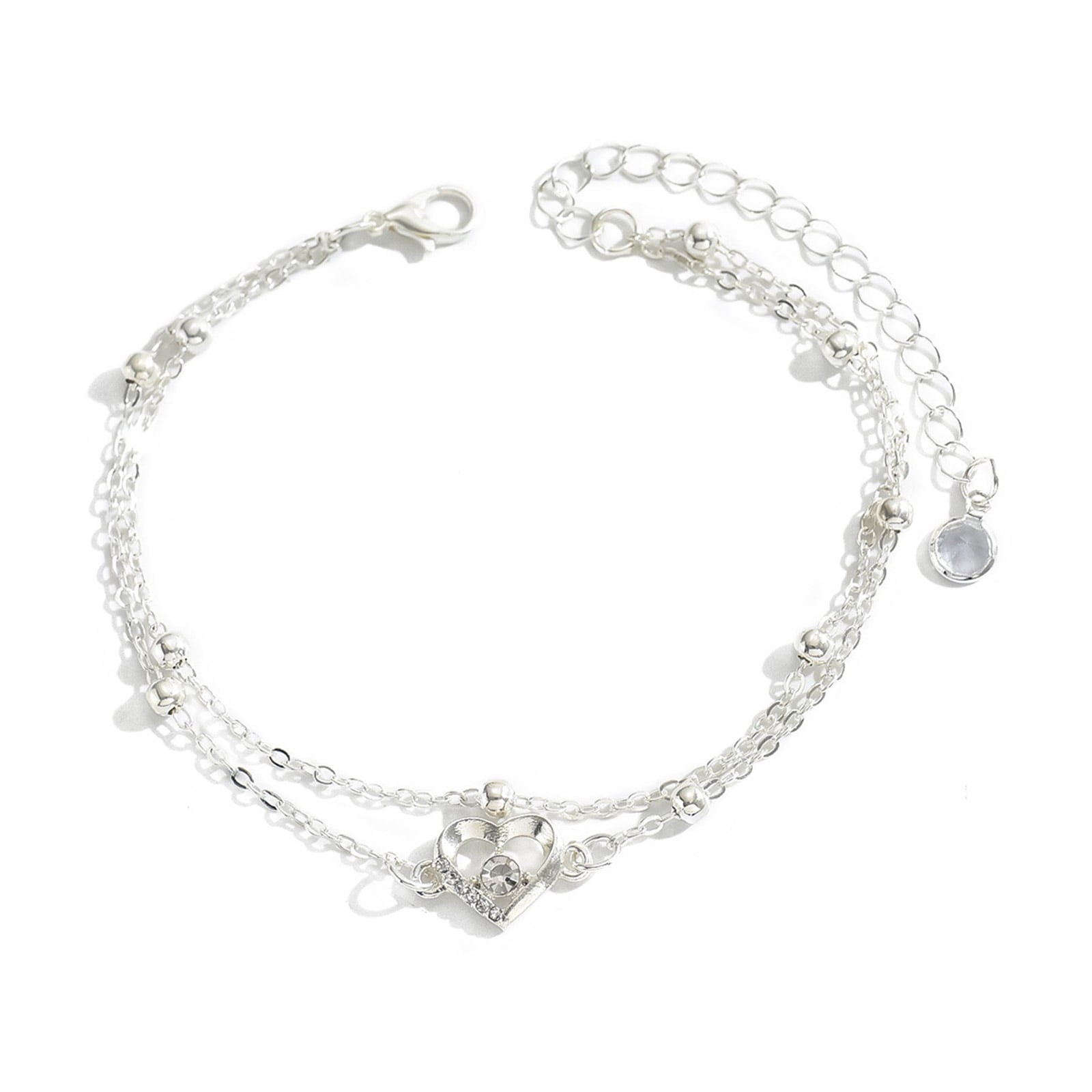 Comfortable Wear Adjustable Alloy Anklet for Women Featuring Layer ...