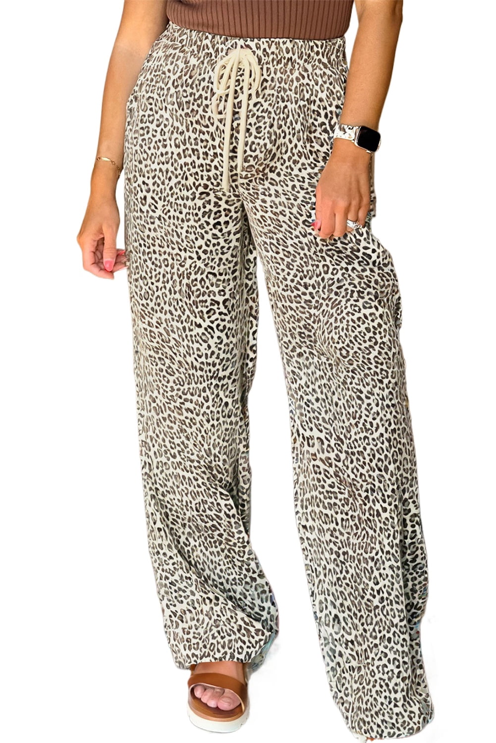 Comfortable Wide Leg Leopard Pants - Casual Style for Everyday Fashion ...