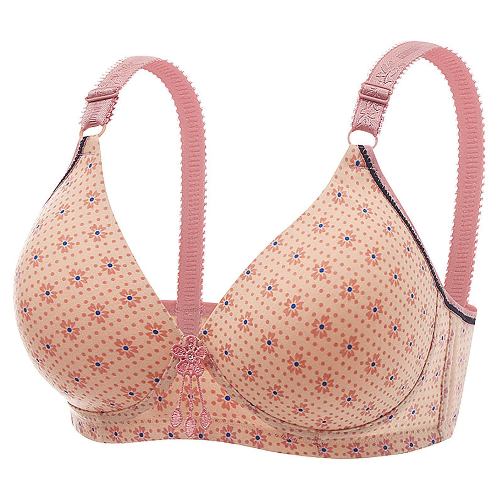 Comfortable Wireless Bra For Women New Floral Print Seamless Bra Ideal ...