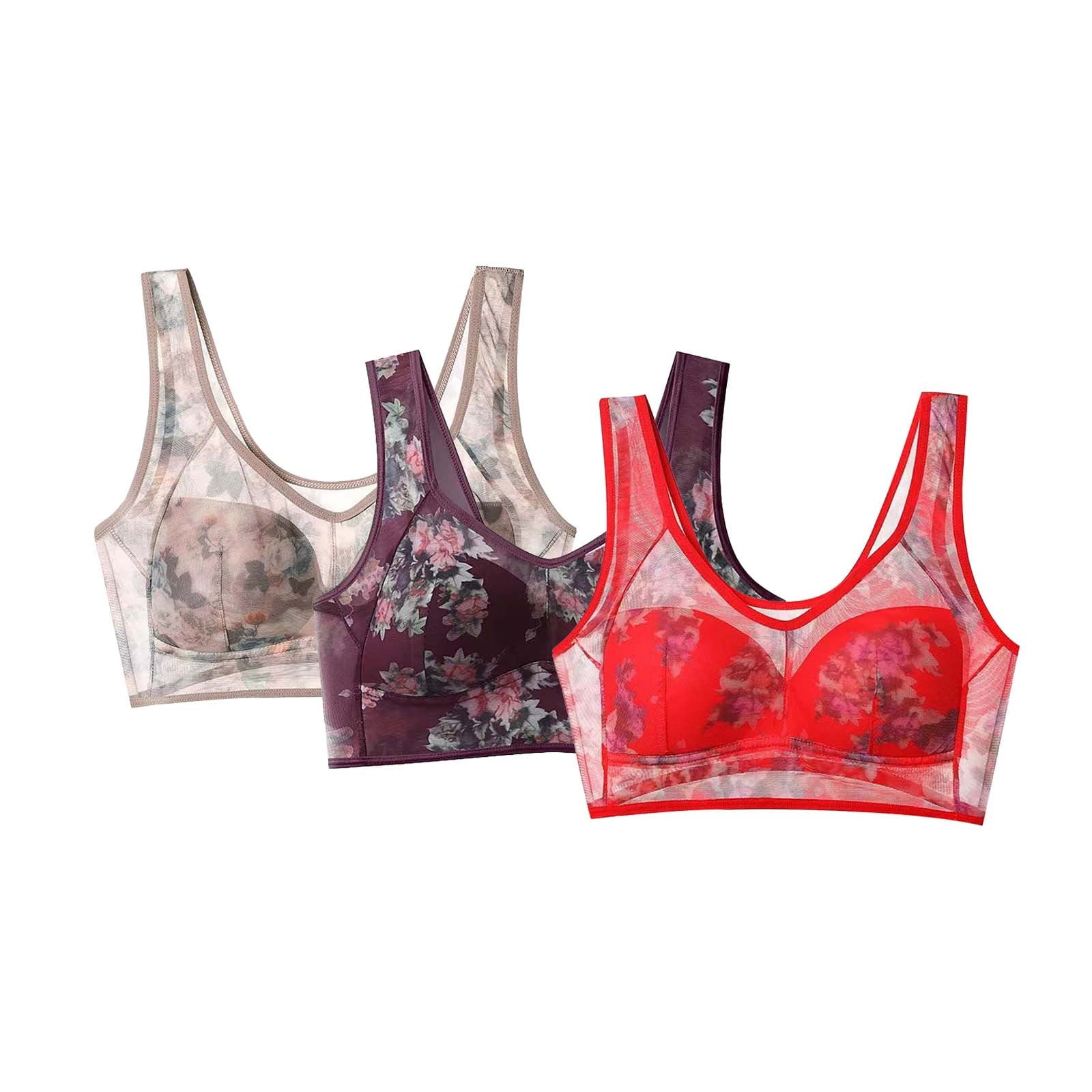 Comfortable Women's Bra High Support Bras For Women Adjustable Strap ...