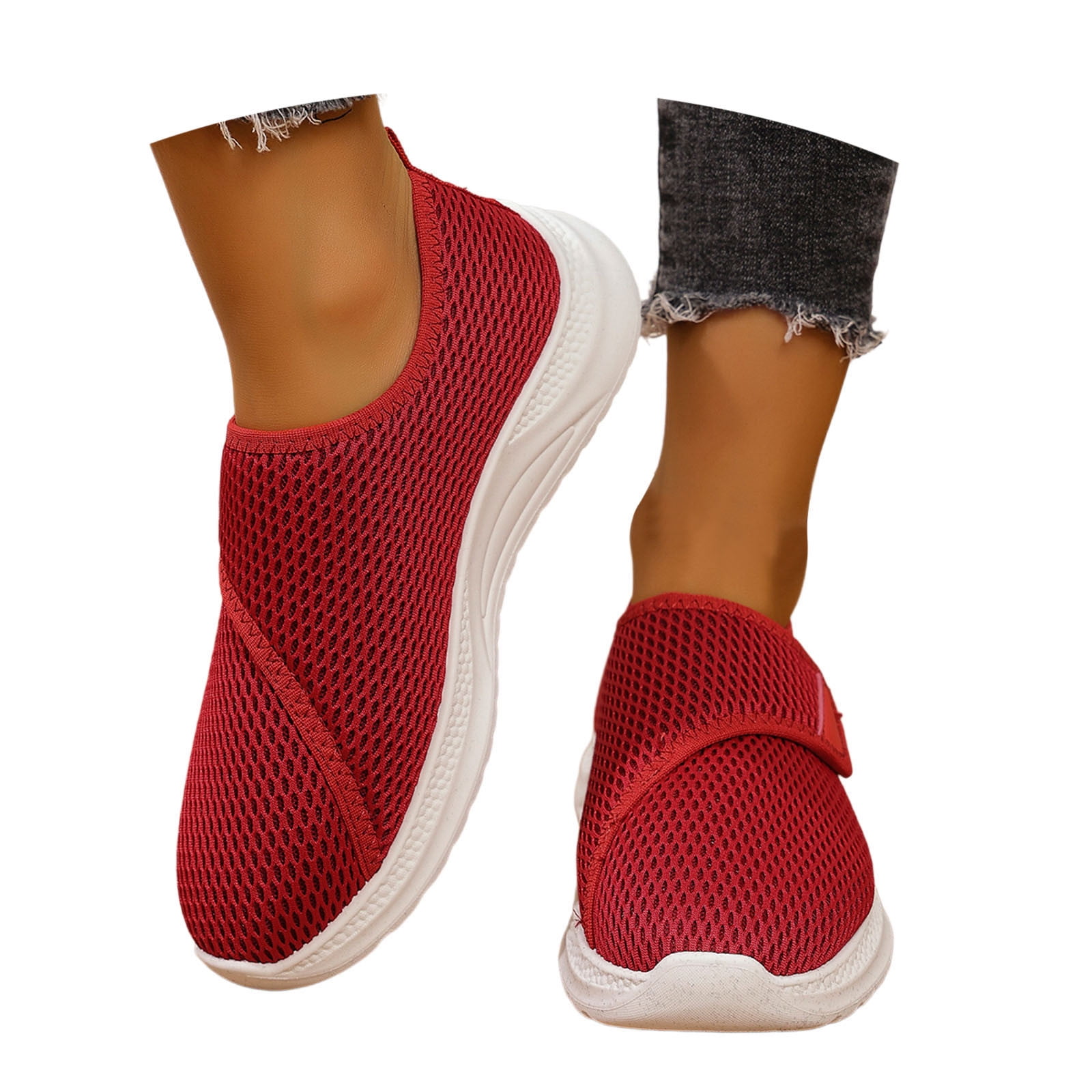 Comfortable Women's Casual Shoes Stylish Lightweight Knitted Slip On ...