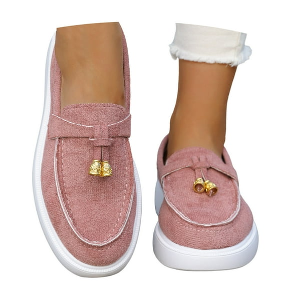 Comfortable Women's Casual Slip-On Loafers Plus Size Spring Summer ...