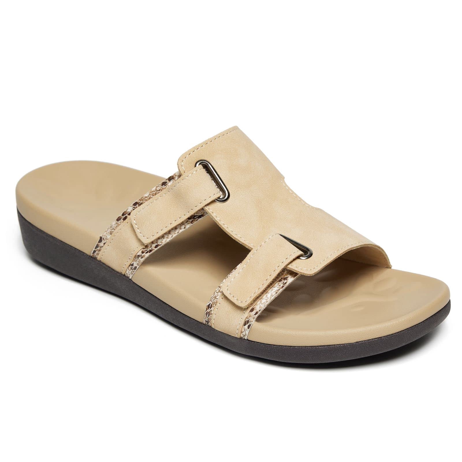 Comfortable Women's Walking Sandals, Arch Support Slides for Plantar ...